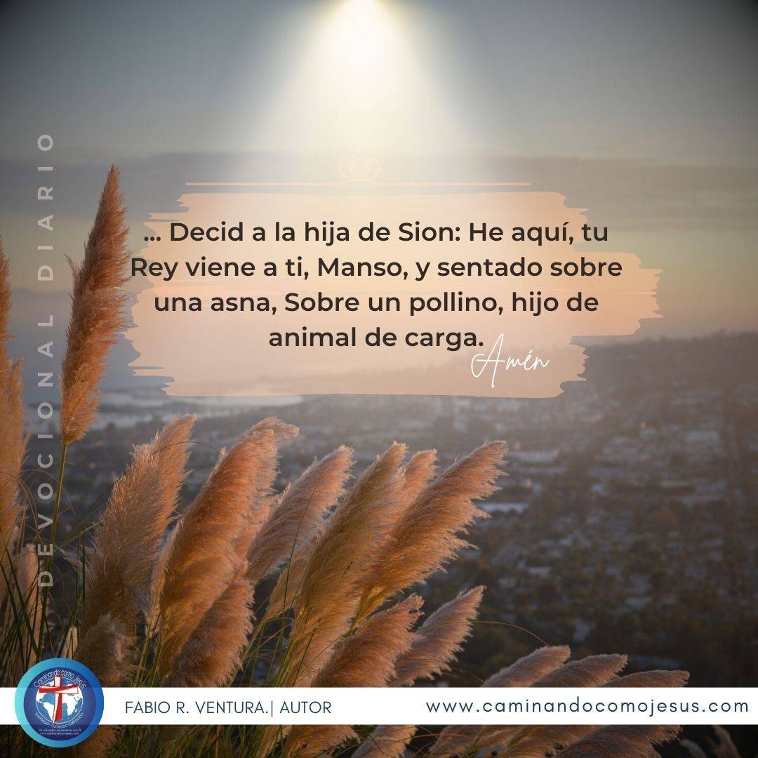 LA ENTRADA TRIUNFAL – Caminando como Jesús